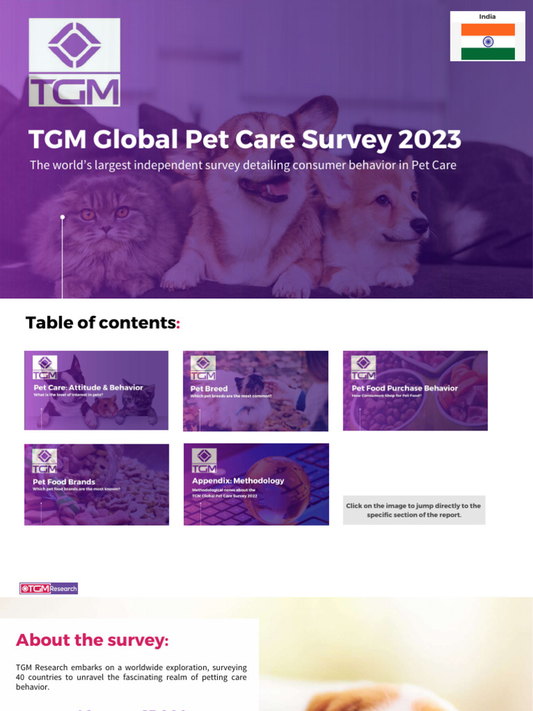TGM Global Pet Care Report 2023 - India | PDF