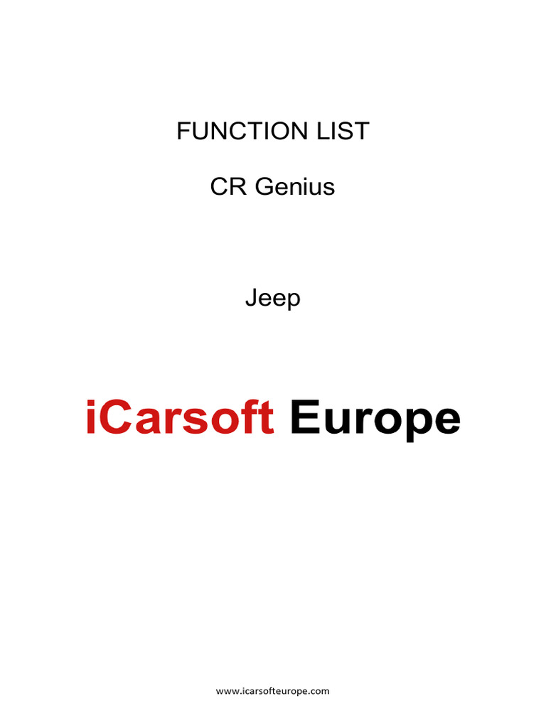 Genius Jeep | PDF