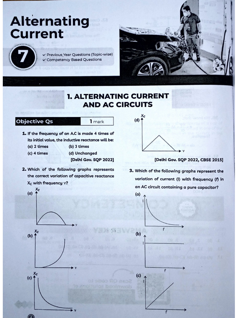 Pyq Xii Phy CH 7&8 | PDF