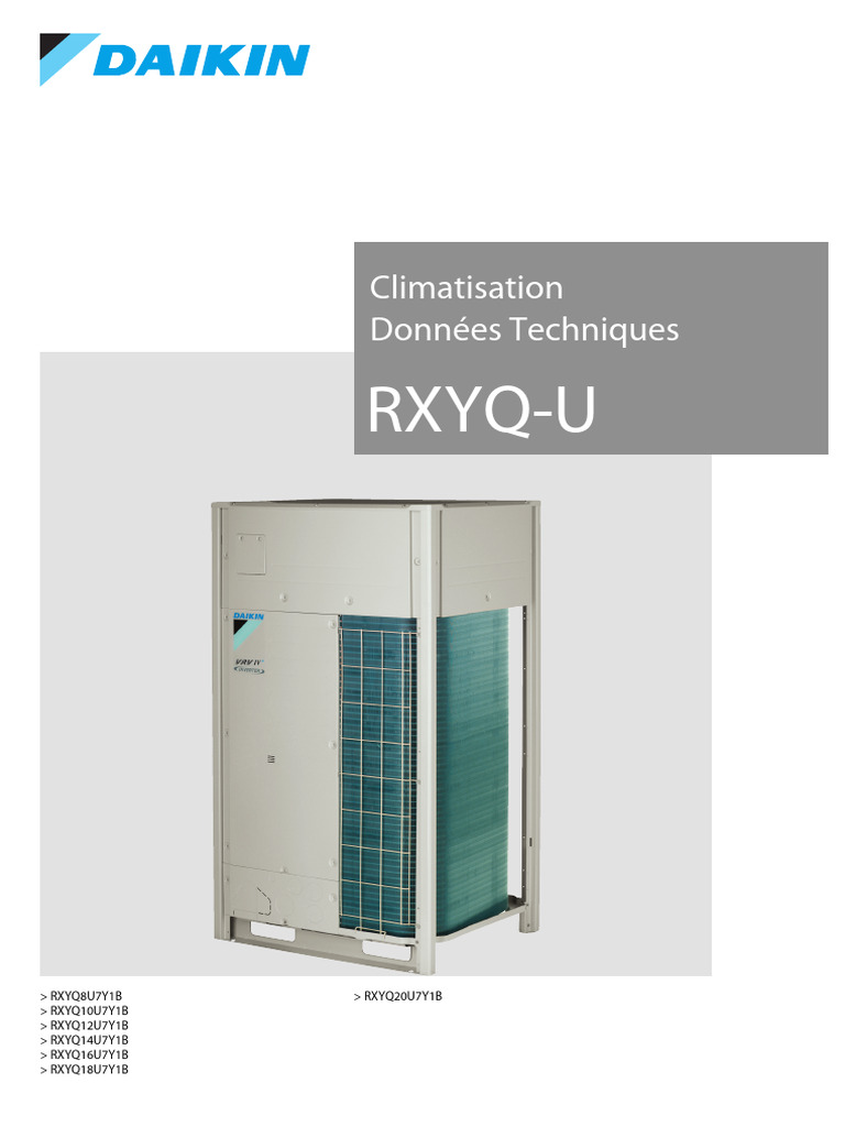 Rxyq-U Eedfr19 Data Books French | PDF | Temperature