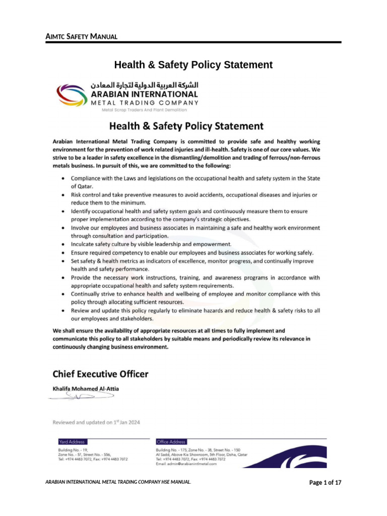 Free Safety Manual Complete | PDF