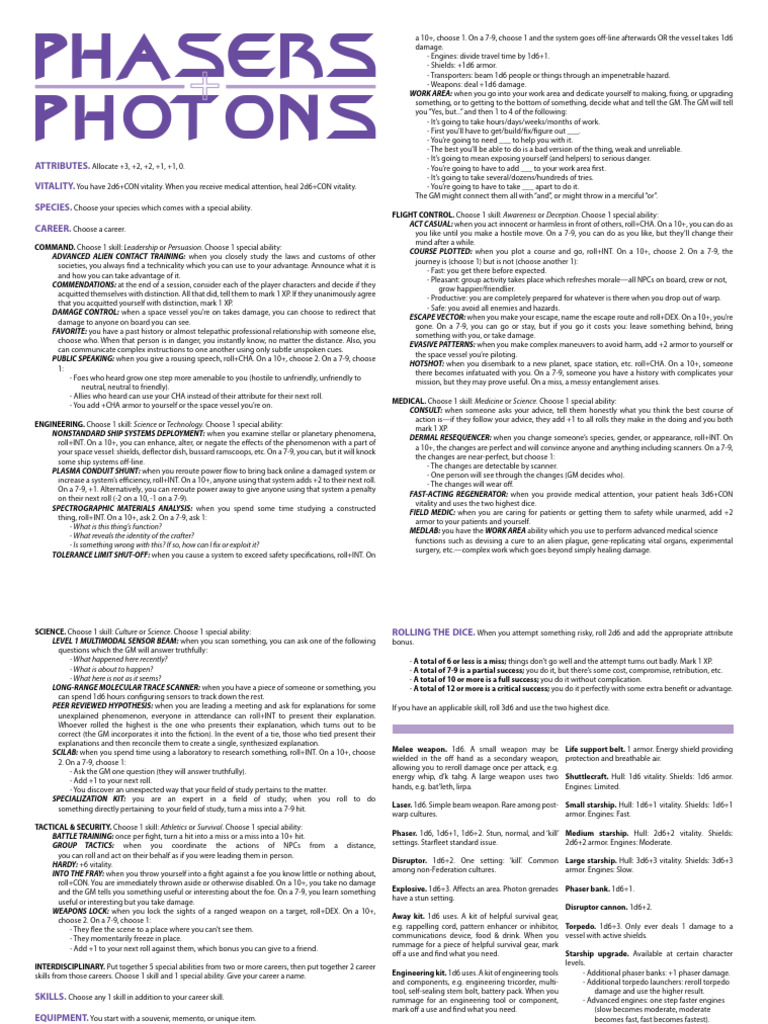 Phasers + Photons | PDF