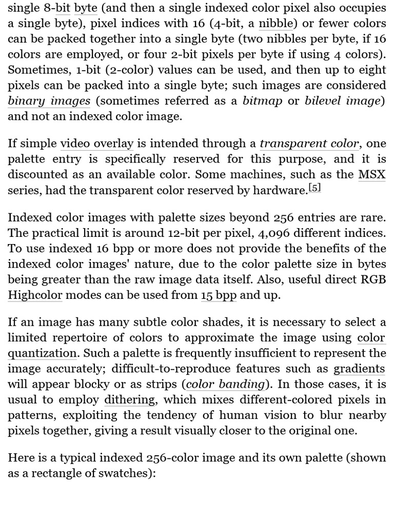 Indexed Color - Wikipedia 3 | PDF