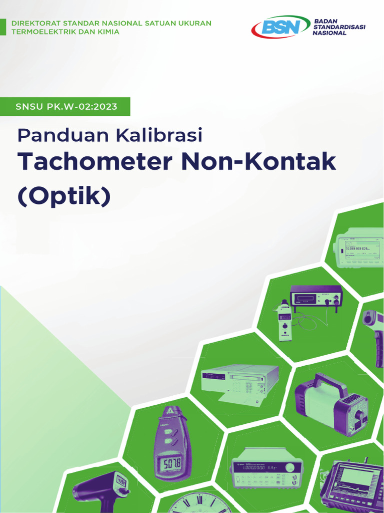 SNSU PK.W-02 2023 Panduan Kalibrasi Tachometer Non Kontak (Optik) | PDF