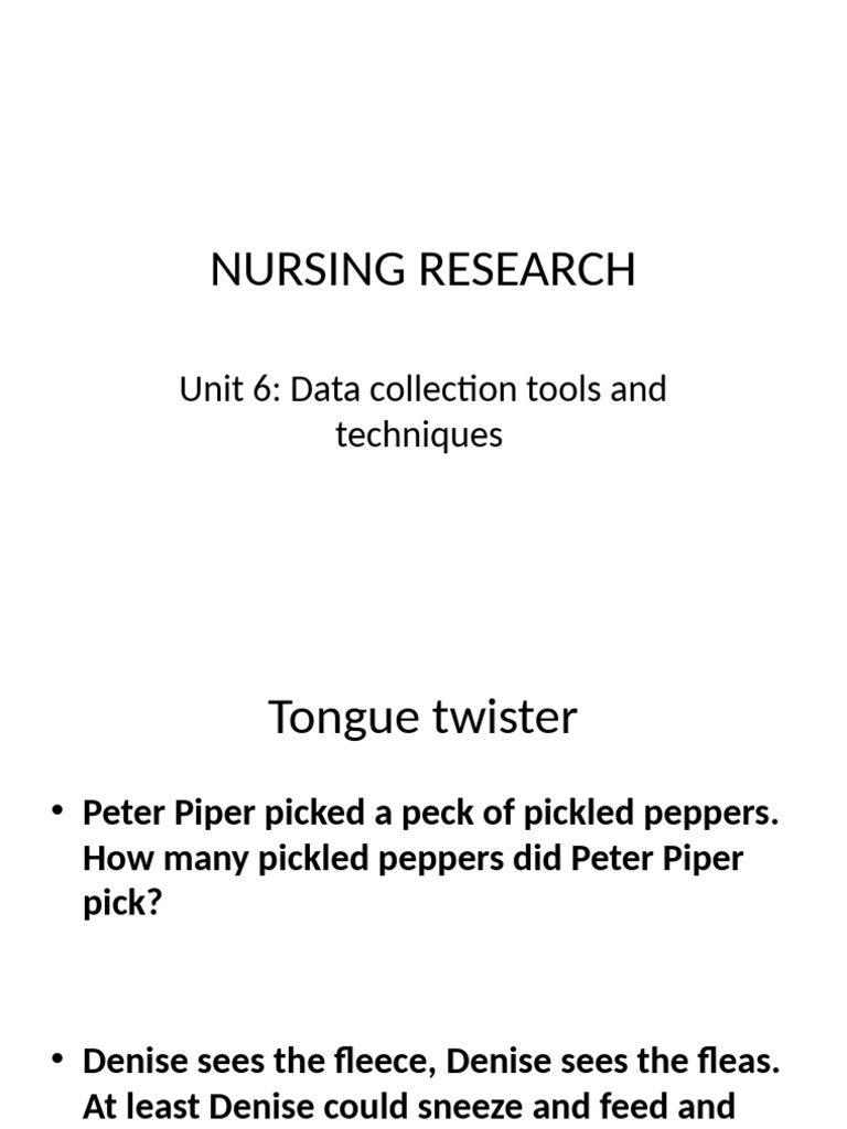 Unit 6 Data Collection | PDF