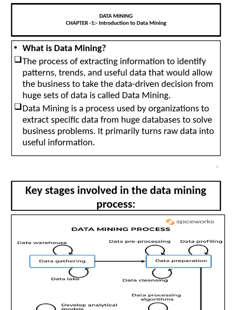 Data Mining Chapter 1 and 2 | PDF