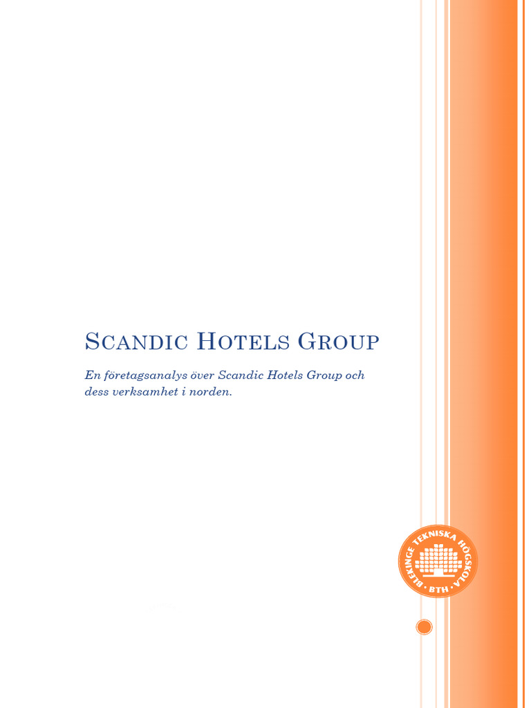 Scandic Hotels Group | PDF | Hotel | Hospitality Companies