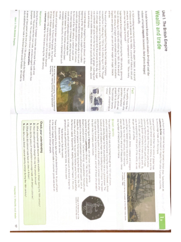 Unit 1 The British Empire | PDF