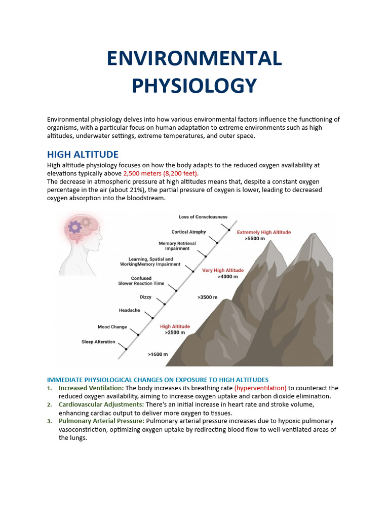 Environmental and Sports Physiology | PDF