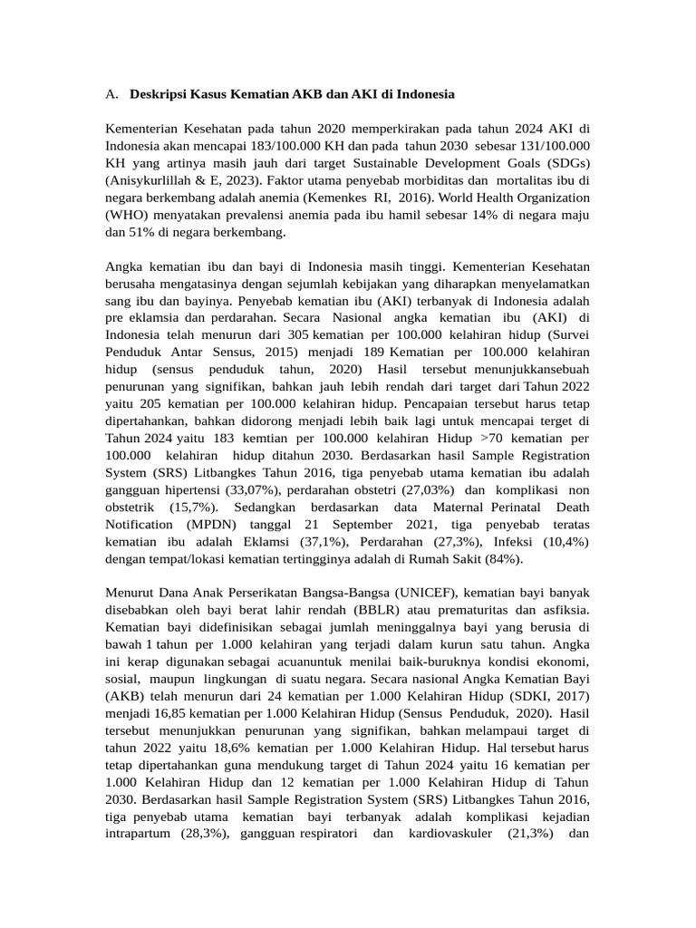 Deskripsi Kasus AKI AKB | PDF