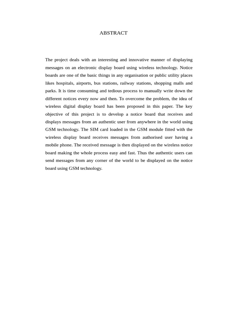 Digital Notice Board | PDF