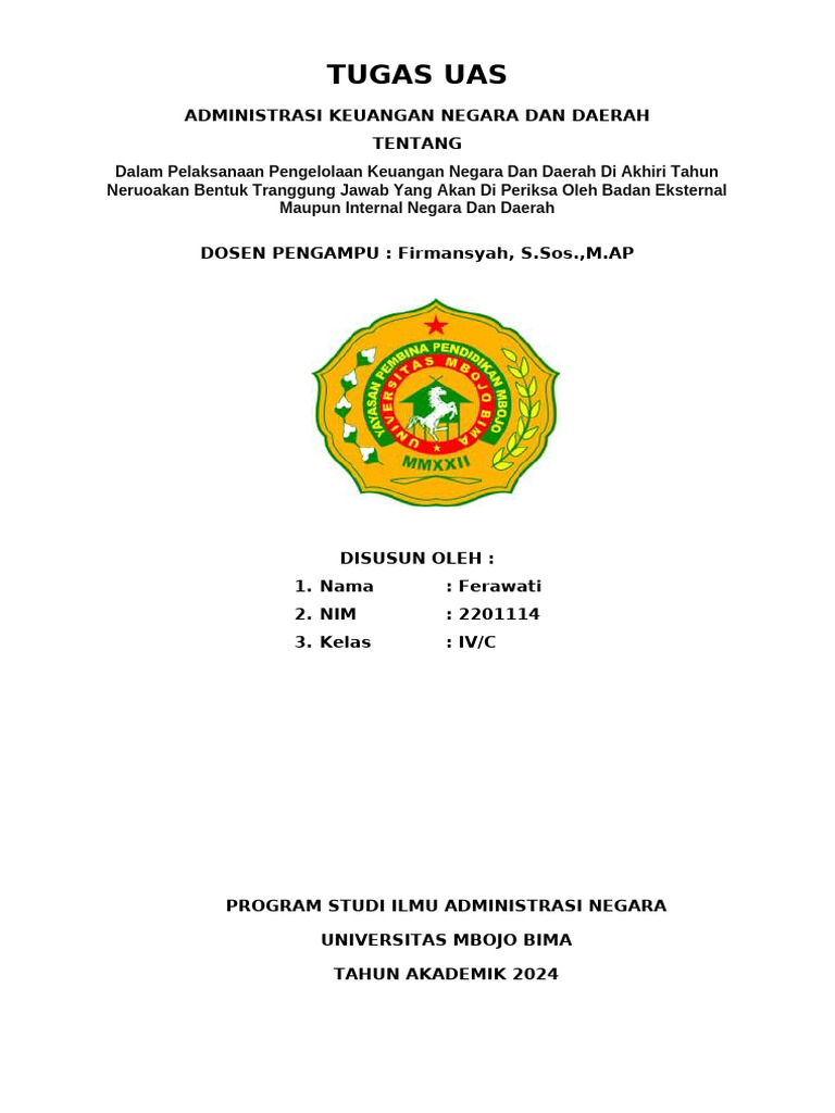 Jurnal 2 Ferawati Tugas UAS | PDF