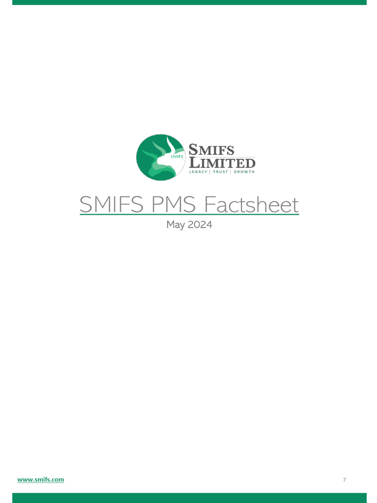 SMIFS PMS FACTSHEET - May 2024 | PDF