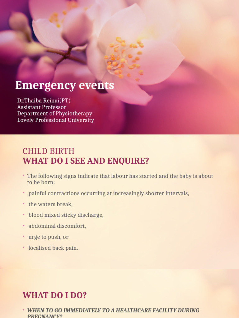 Emergency Events | PDF