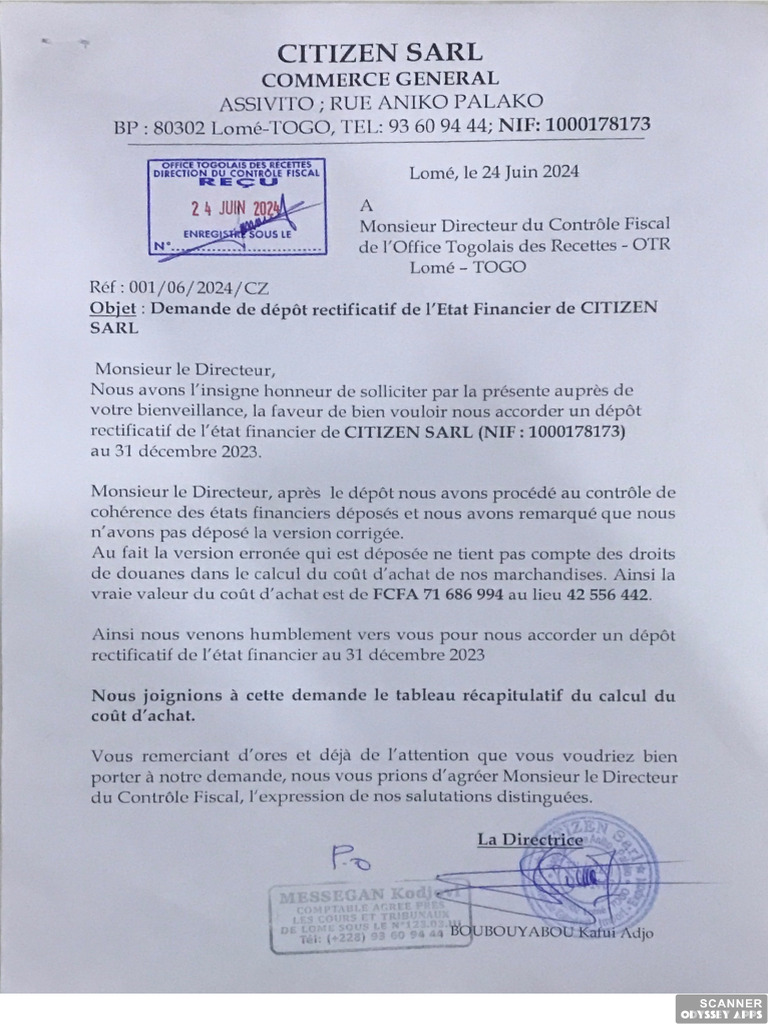 Demande Citizen DCF | PDF