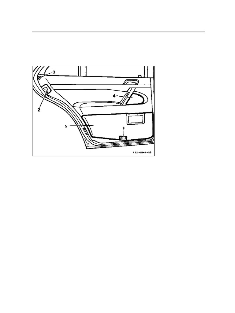 w140 Rear Door Lining Removal | PDF