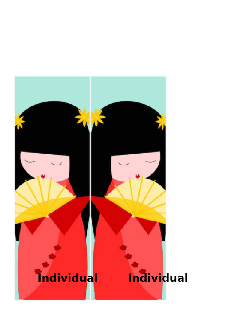 Bookmark Template girl fan | PDF