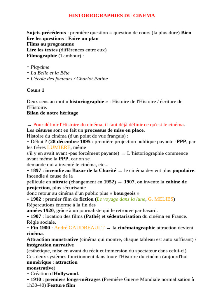 Historiographies Du Cinema | PDF