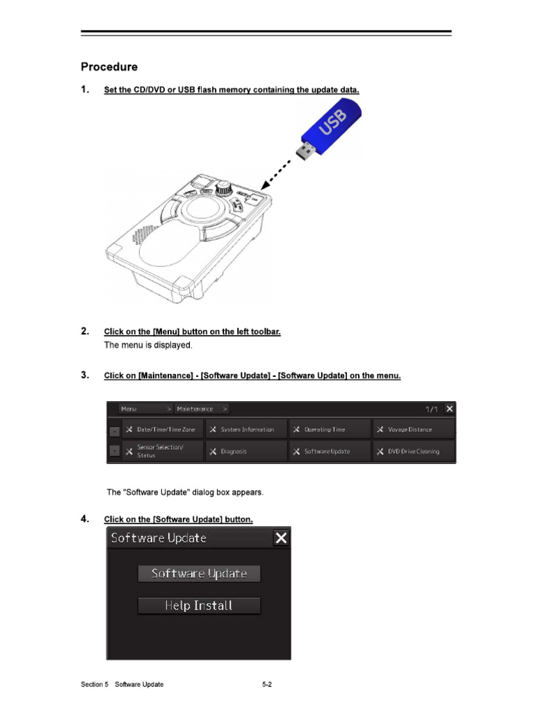 MFD Software Update Procedure | PDF
