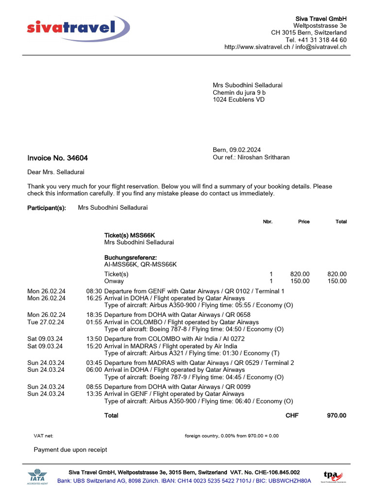Invoice Siva 34604 | PDF