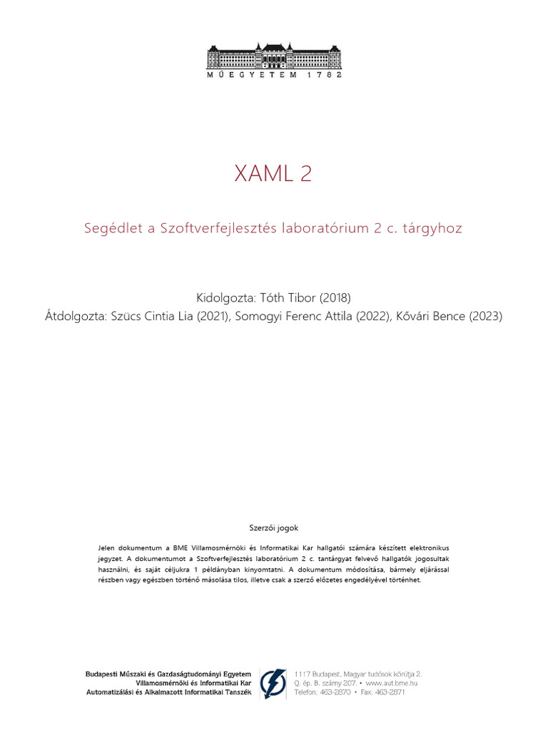 XAML 2 - Útmutató | PDF