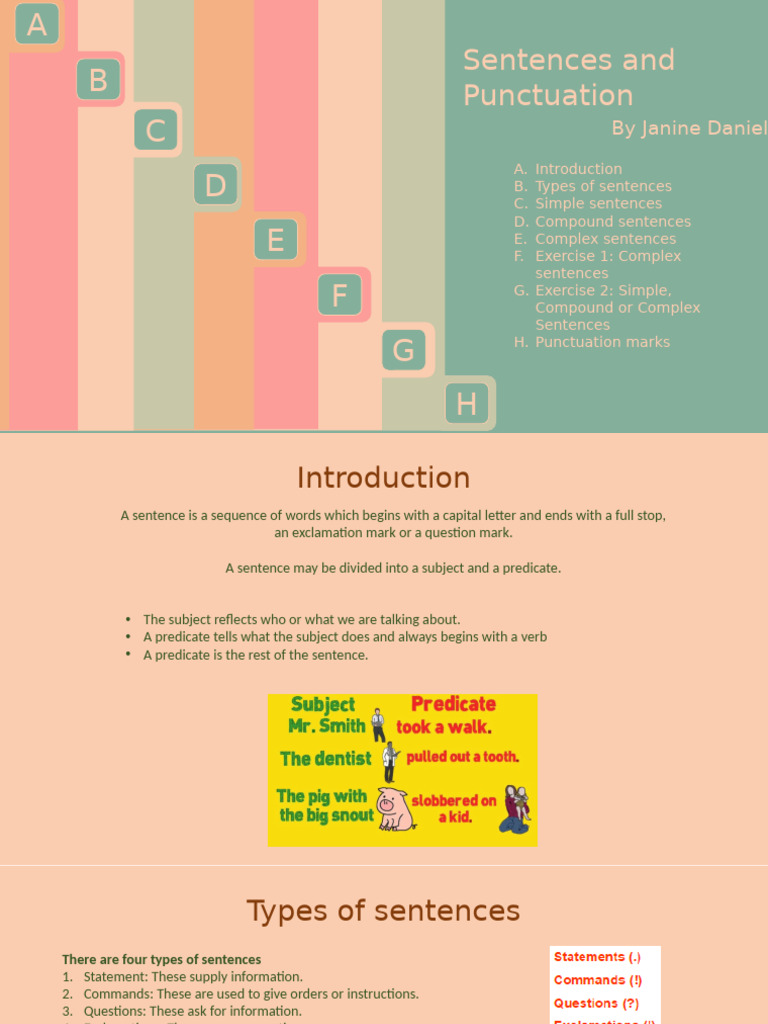 Understanding Sentence Types and Punctuation | PDF | Sentence ...