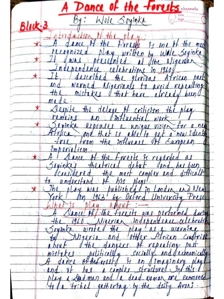 MEG - 8, Block - 3, (A Dance of The Forests) | PDF