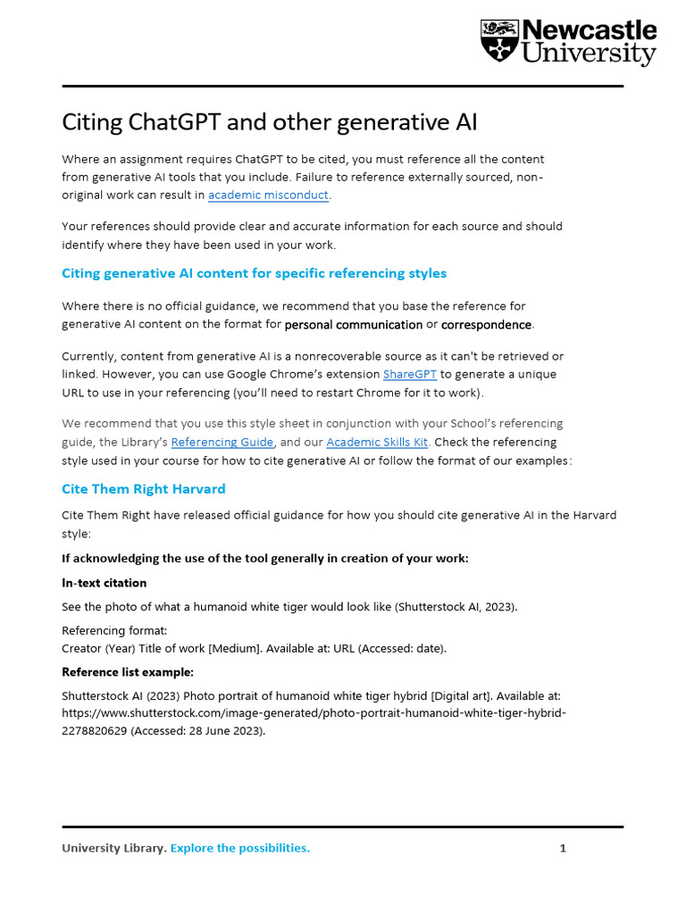 Referencing AI Style Sheet | PDF