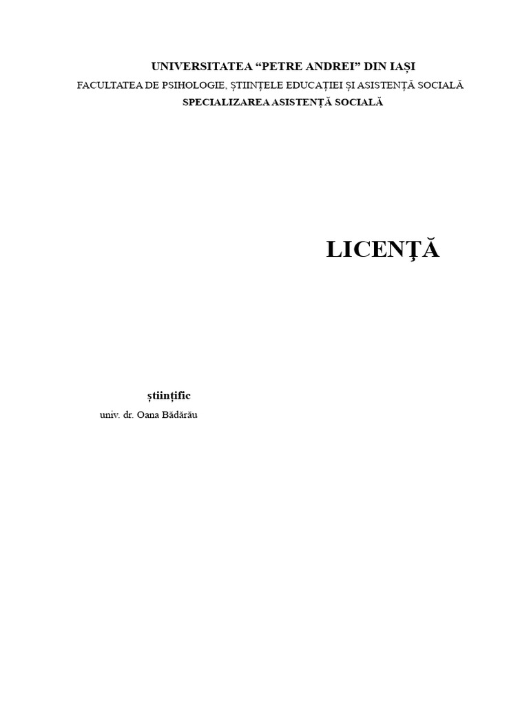 Lucrare de Licenta Finală | PDF