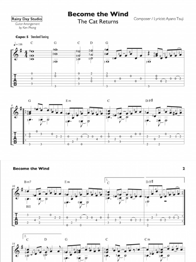 Become The Wind The Cat Return | PDF