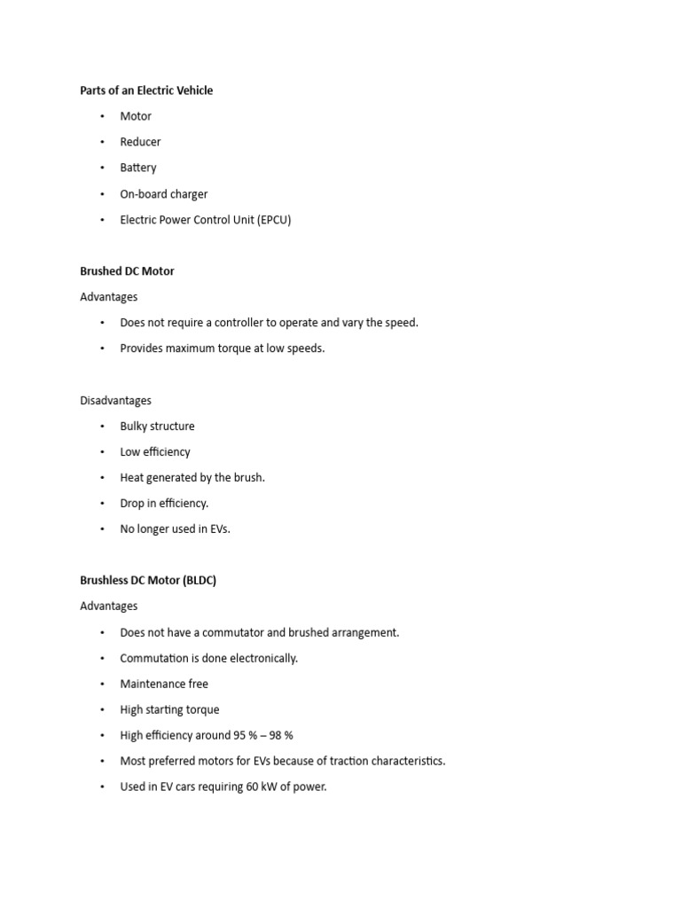 Parts of An Electric | PDF | Electric Motor | Computers