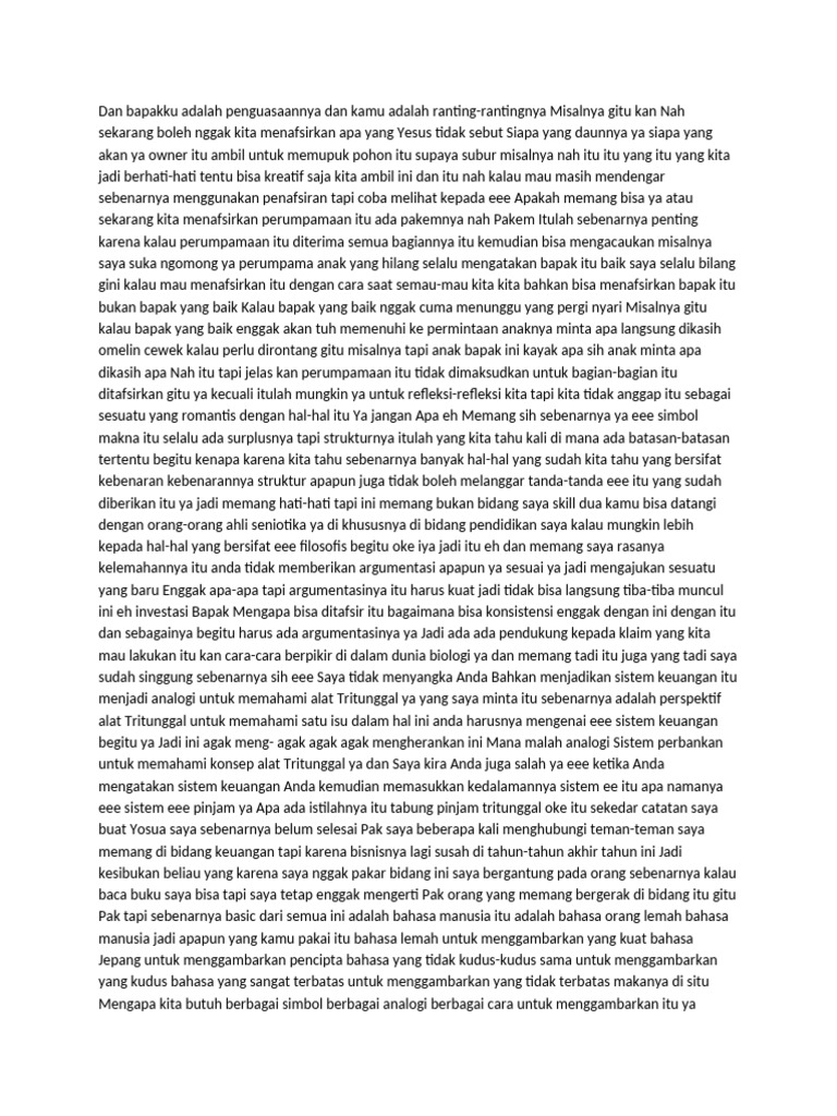 Penjelasan Bapk Andreas Himawan | PDF