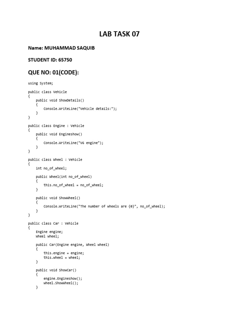 Lab Task 07 Pdf