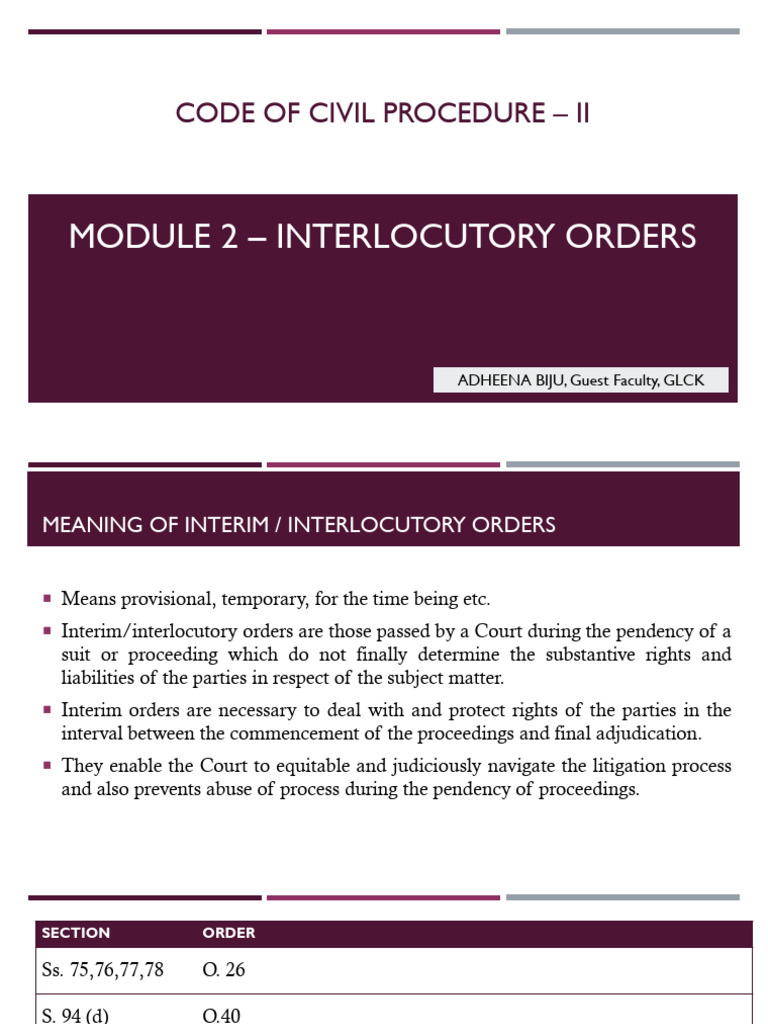 Execution of Decree and Orders | PDF | Lawsuit | Injunction