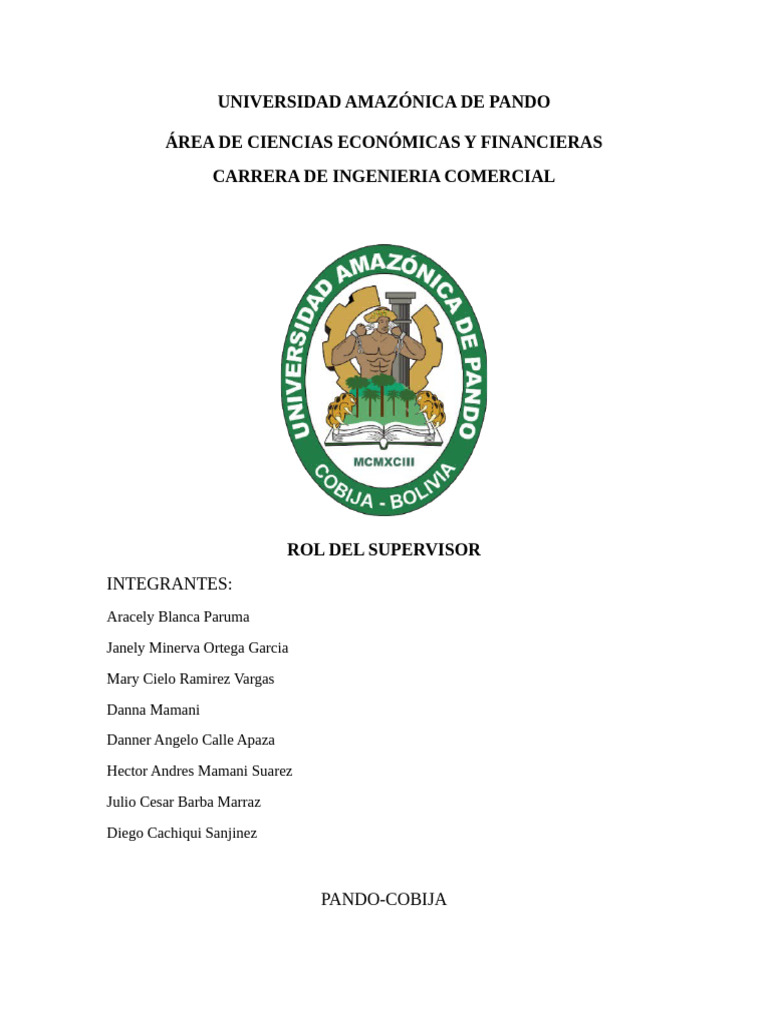 Exposición Rol Del Supervisor 2 | PDF