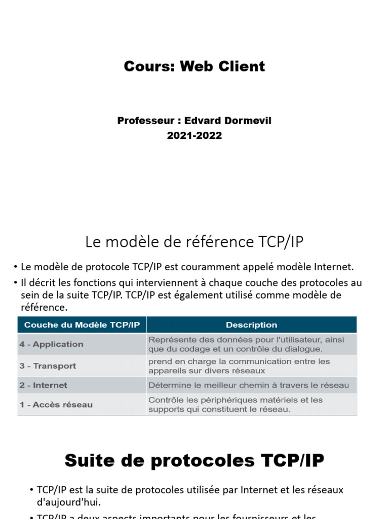 Web Et Client | PDF