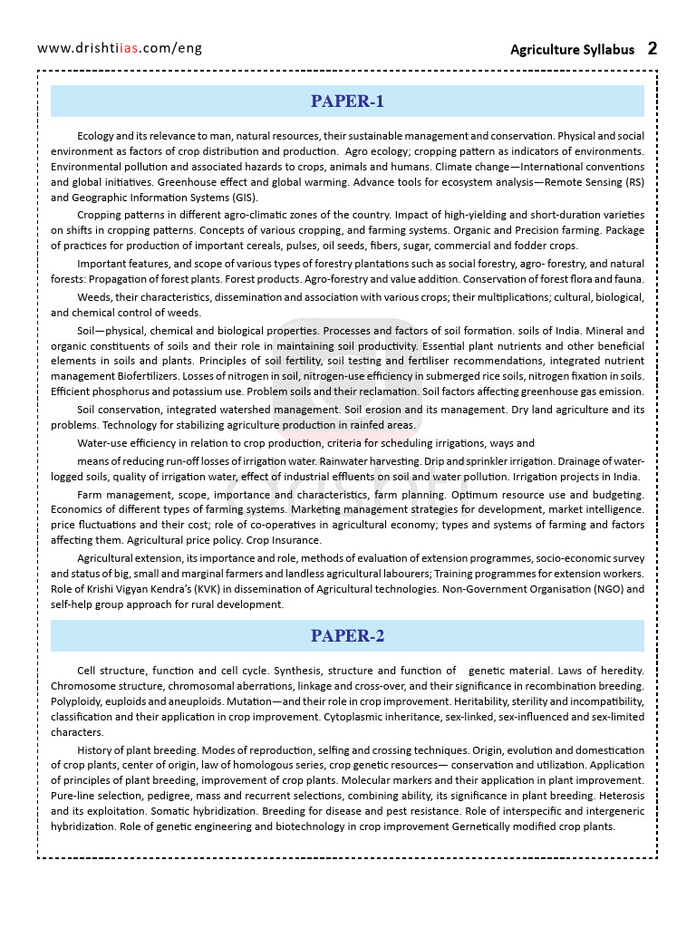 AGRICULTURE PAPER - Final | PDF