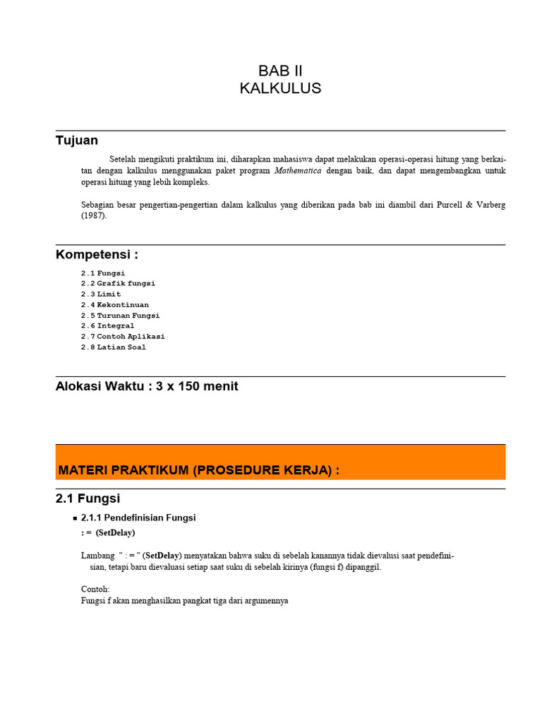 Bab 2 Kalkulus Ok1 | PDF