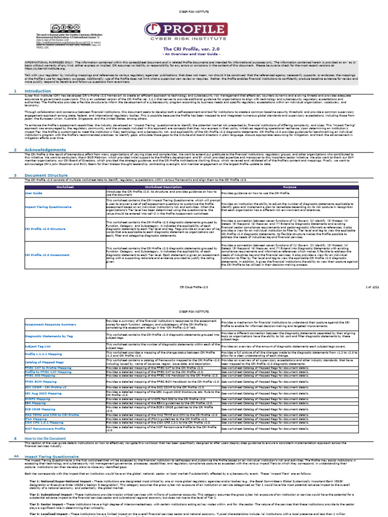 Final CRI Profile v2.0 Public CRI | PDF