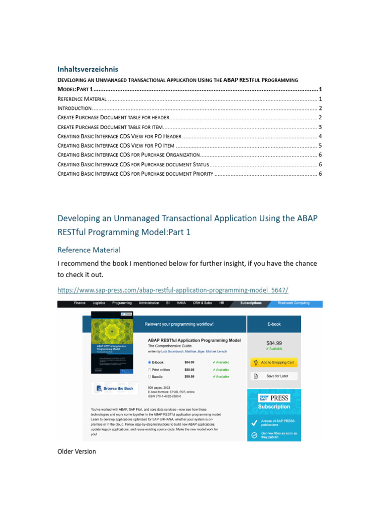ABAP RAP Unmanaged Transactional Apps | PDF ABAP RAP Unmanaged Transactional Apps | PDF