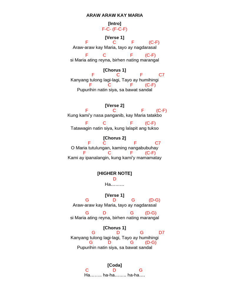 Araw Araw Kay Maria | PDF