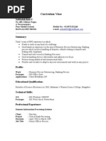 Zin Ma Ma CV | PDF | Accounts Payable | Accounting