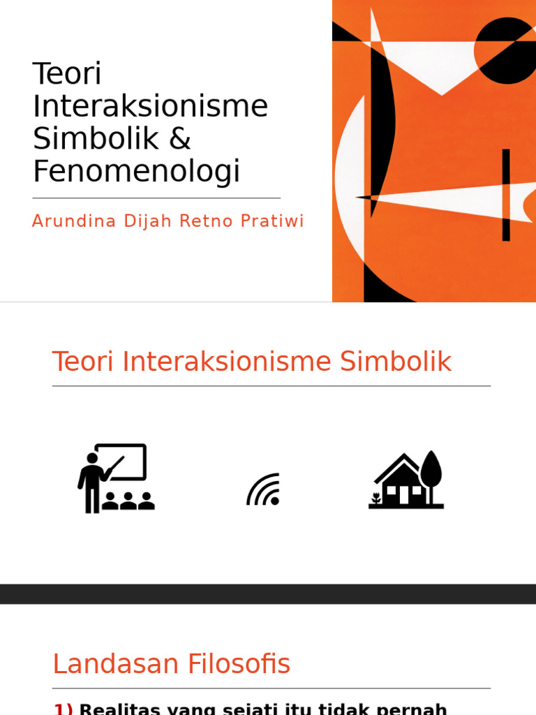 Minggu 5 (Teori Interaksionisme Simbolik & Fenomenologi) | PDF
