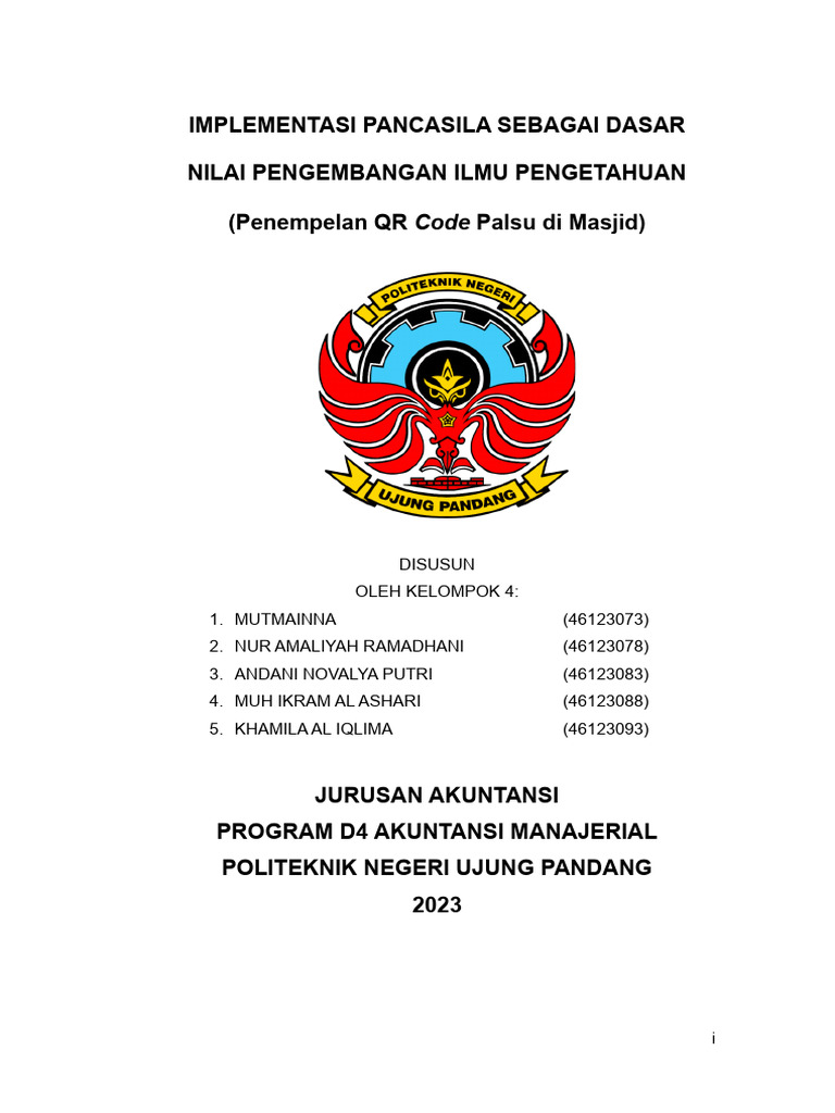 Fix Ver.2 KLP 4 Implementasi Pancasila Sebagai Dasar Nilai Pengembangan Ilmu Pengetahuan | PDF
