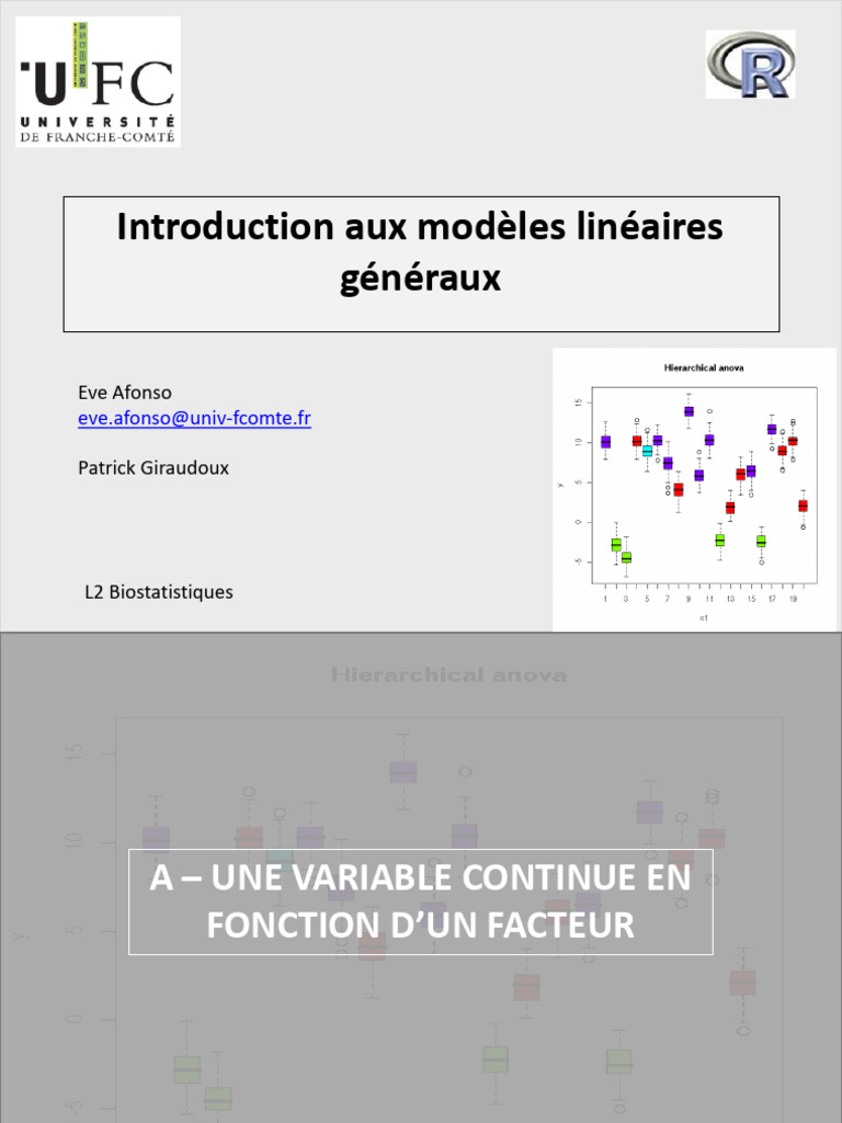 Modele Lineaire | PDF