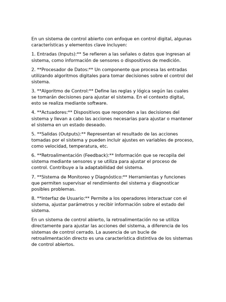 Sistema de Control Directo | PDF | Finanzas y dinero | Informática