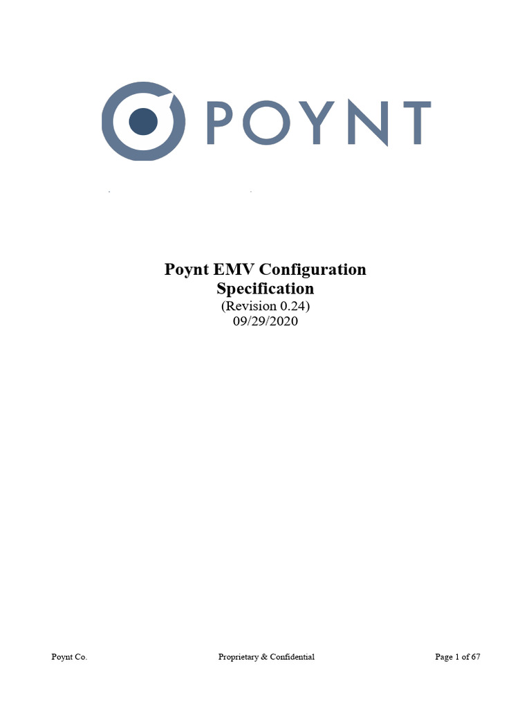 PoyntEMVConfigurationSpecification v24 | PDF