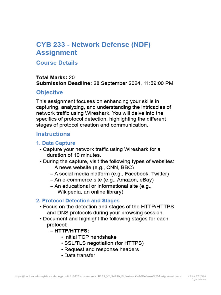 Network Defense Assignment.docx | PDF