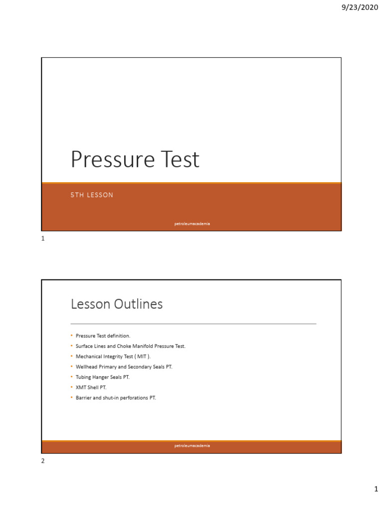 #5 Pressure Test L5 Slides | PDF