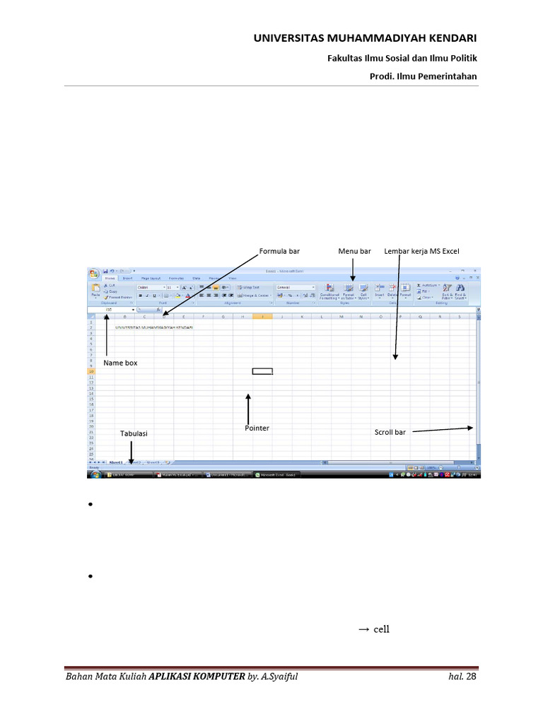 Modul MS EXCEL2007 | PDF